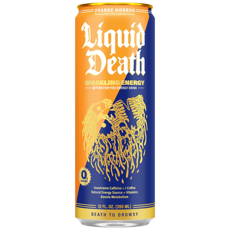 Liquid Death Energy Orange Horror – EnergyDrinkCity